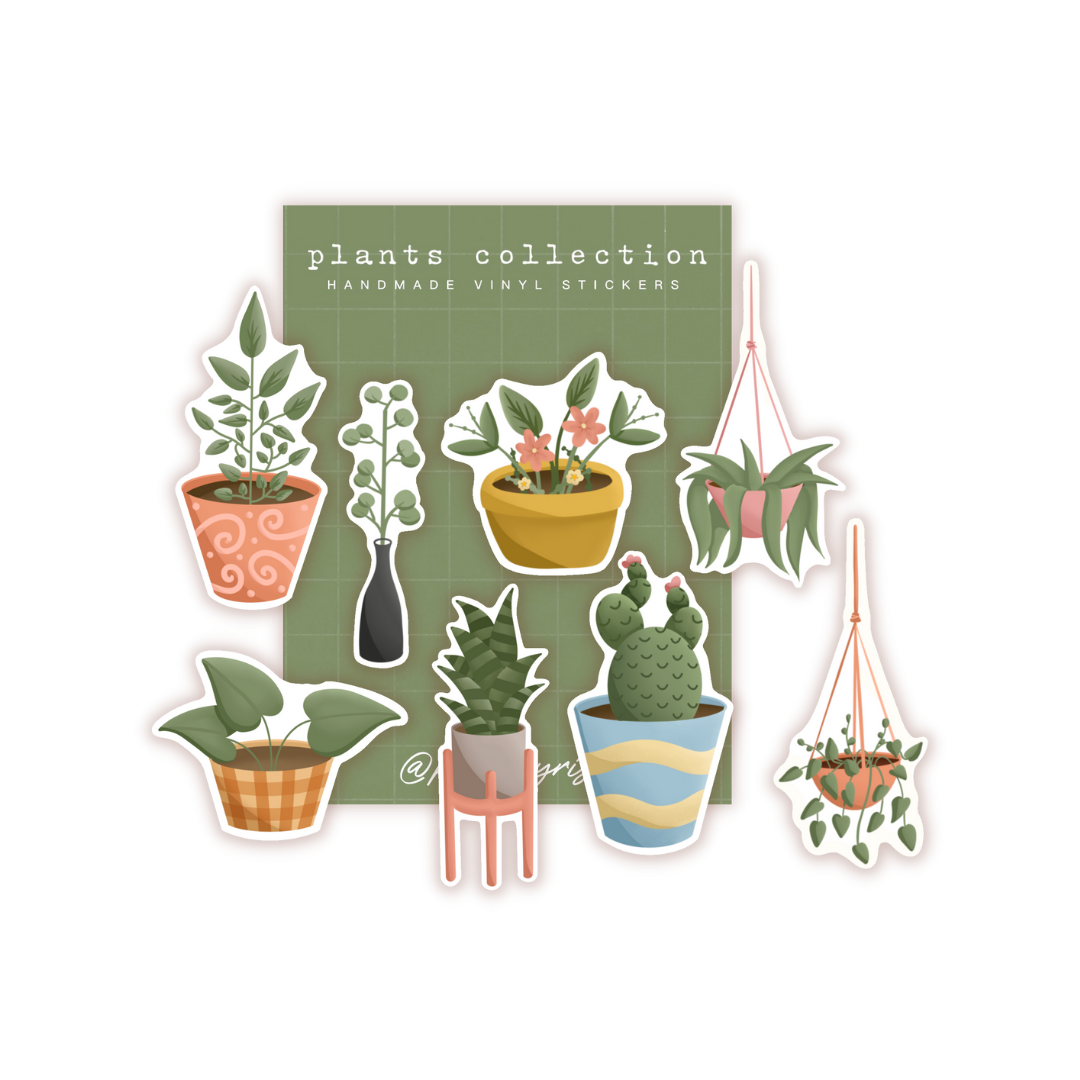 Potted Plants Vinyl Sticker Pack – Elizabeth Watson