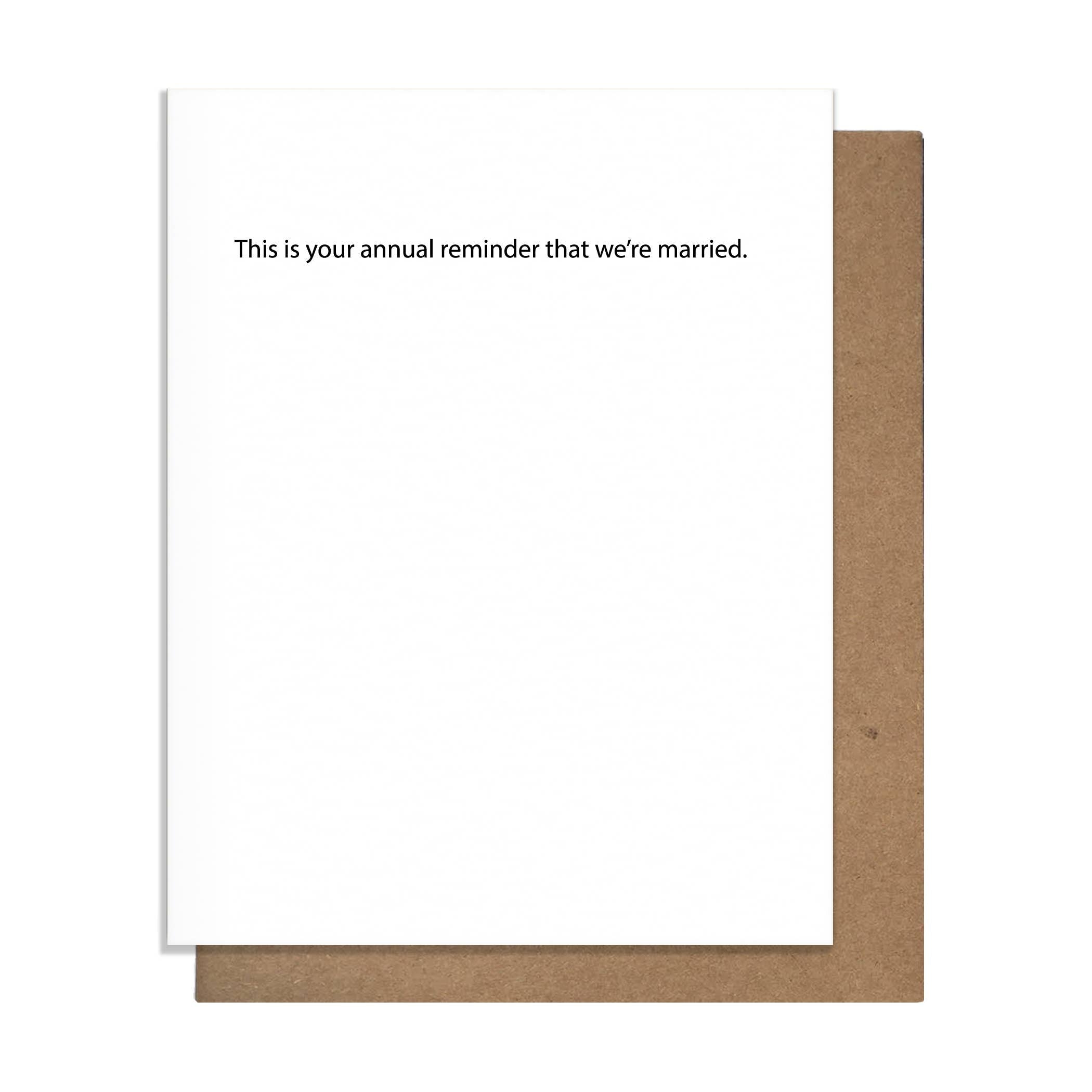 Annual Reminder - Anniversary Card – Elizabeth Watson